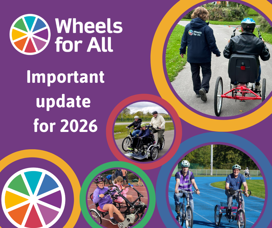 Important update to Wheels for All session fees from January 2026 ...